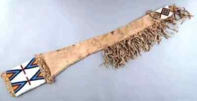 Indian Beaded Native American Rifle Scabbard Sioux Style Suede Leather ...