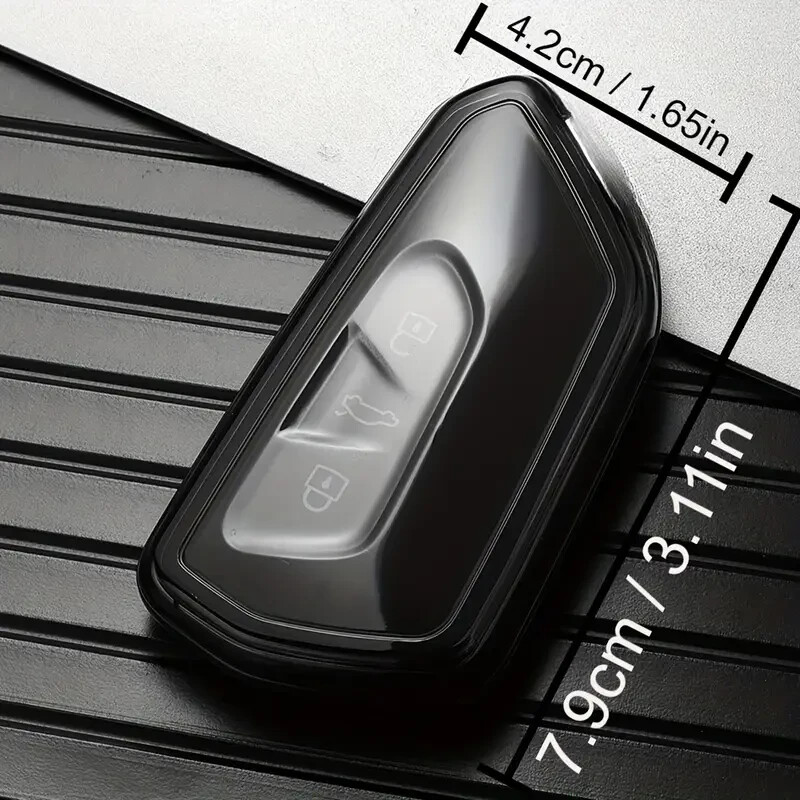 Key Cover Case Keyring For VW Volkswagen Golf 8 MK8 ID3 ID4 Cupra Skoda ...