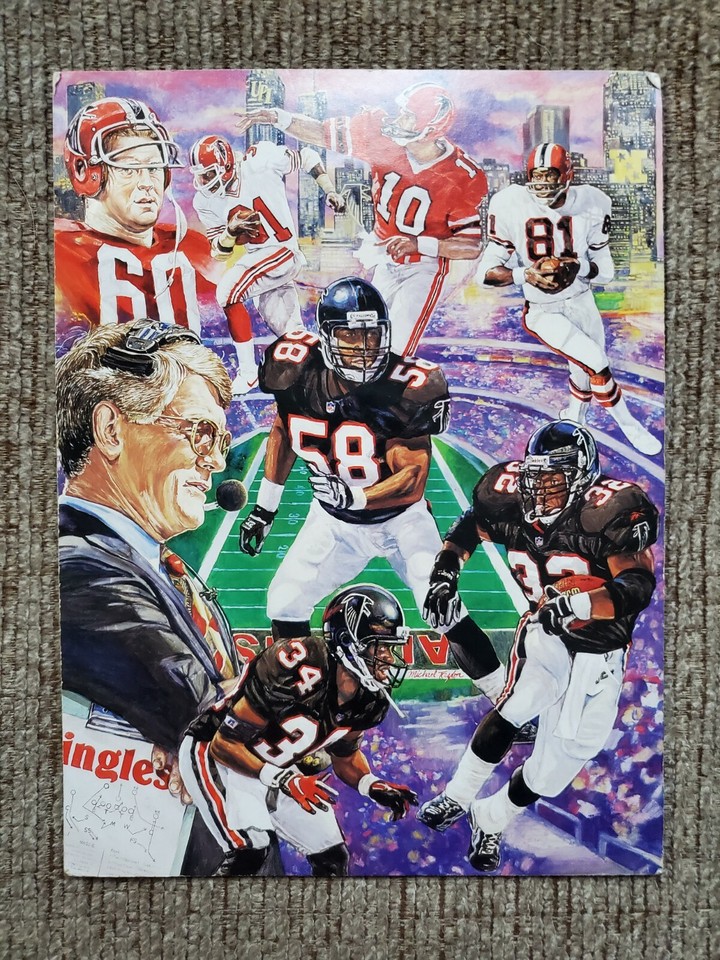 NFL Atlanta Falcons 1998 NFC Champions Complete 9-Piece Coin Set ...