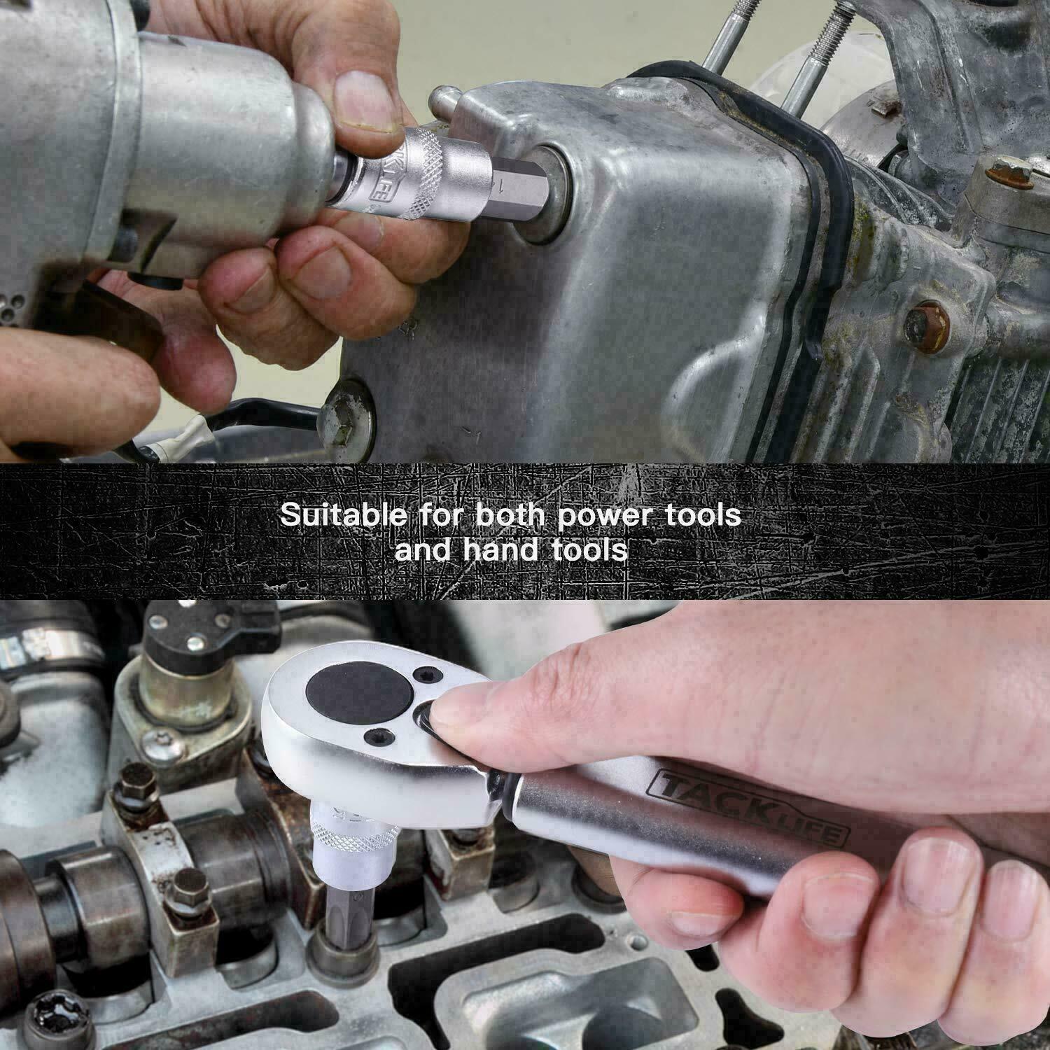 34PCS Drive Male Female Torx Torque Tork Star Bit Chrome Repair Sockets ...