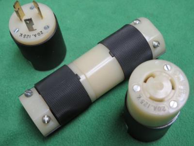 HUBBELL 2311 TWIST-LOCK® MALE PLUG FEMALE CONNECTOR 20A 125V CORD ...