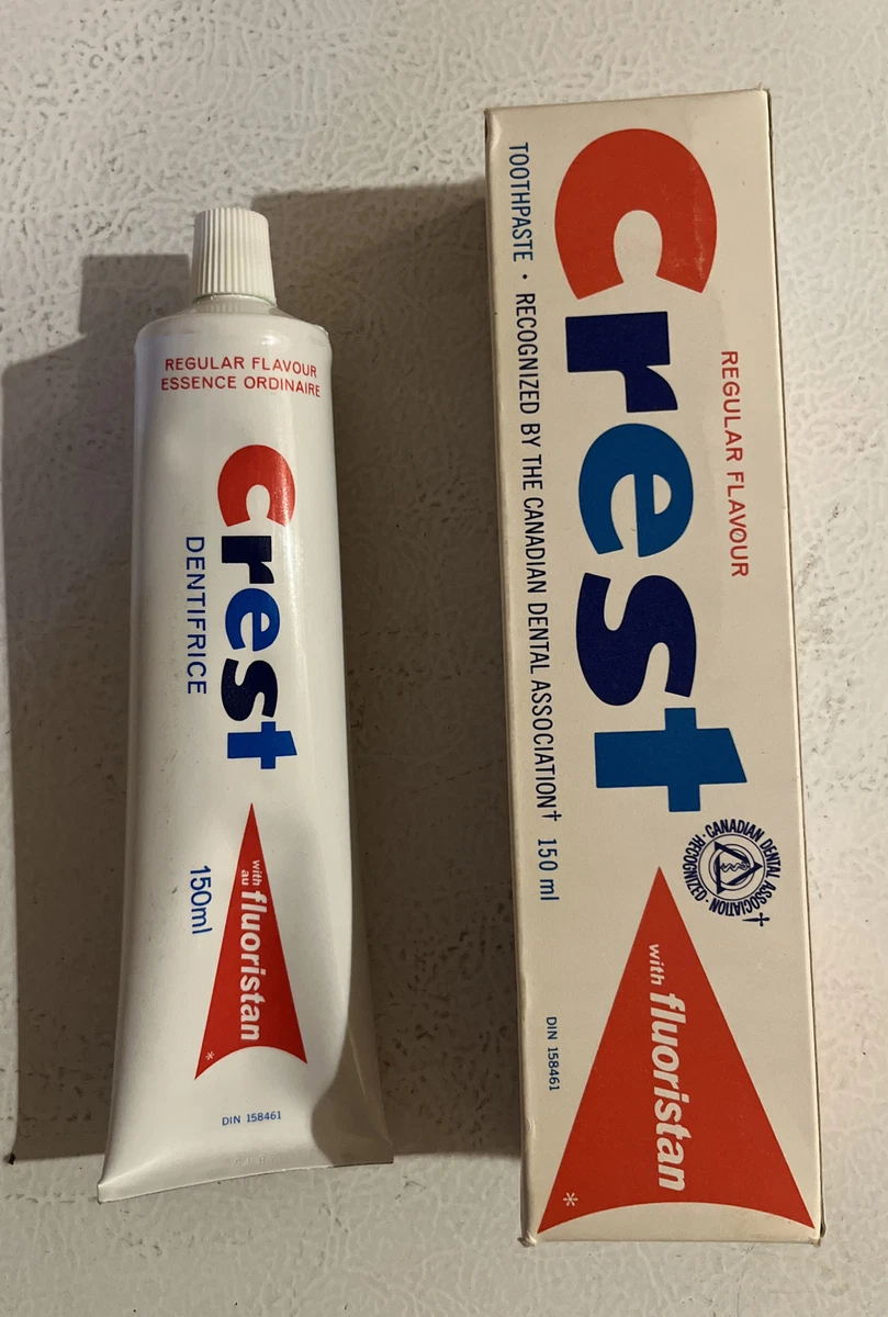 Crest Toothpaste Tube Back