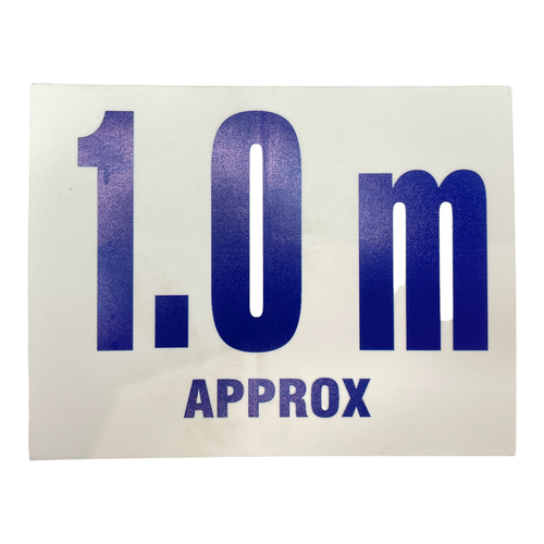 Depth Marker Swimming Pool Spa 1.0m Blue Printed Safety Sign | eBay