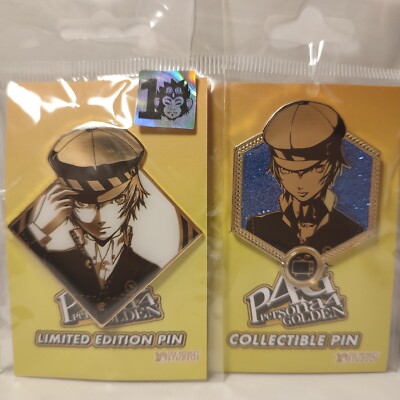 Persona 4 Naoto Shirogane Enamel Pins Bundle Official Atlus Collectible ...