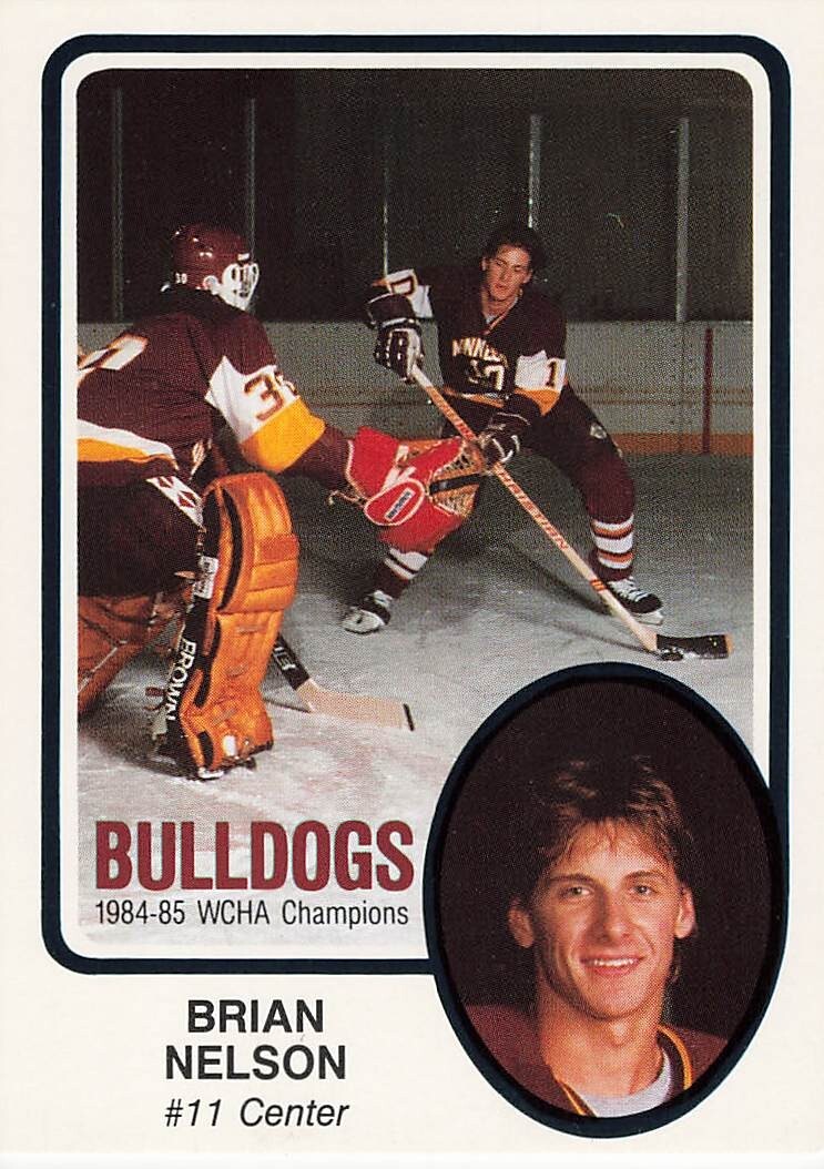 BRIAN NELSON 1985 MINNESOTA DULUTH BULLDOGS #27 | eBay