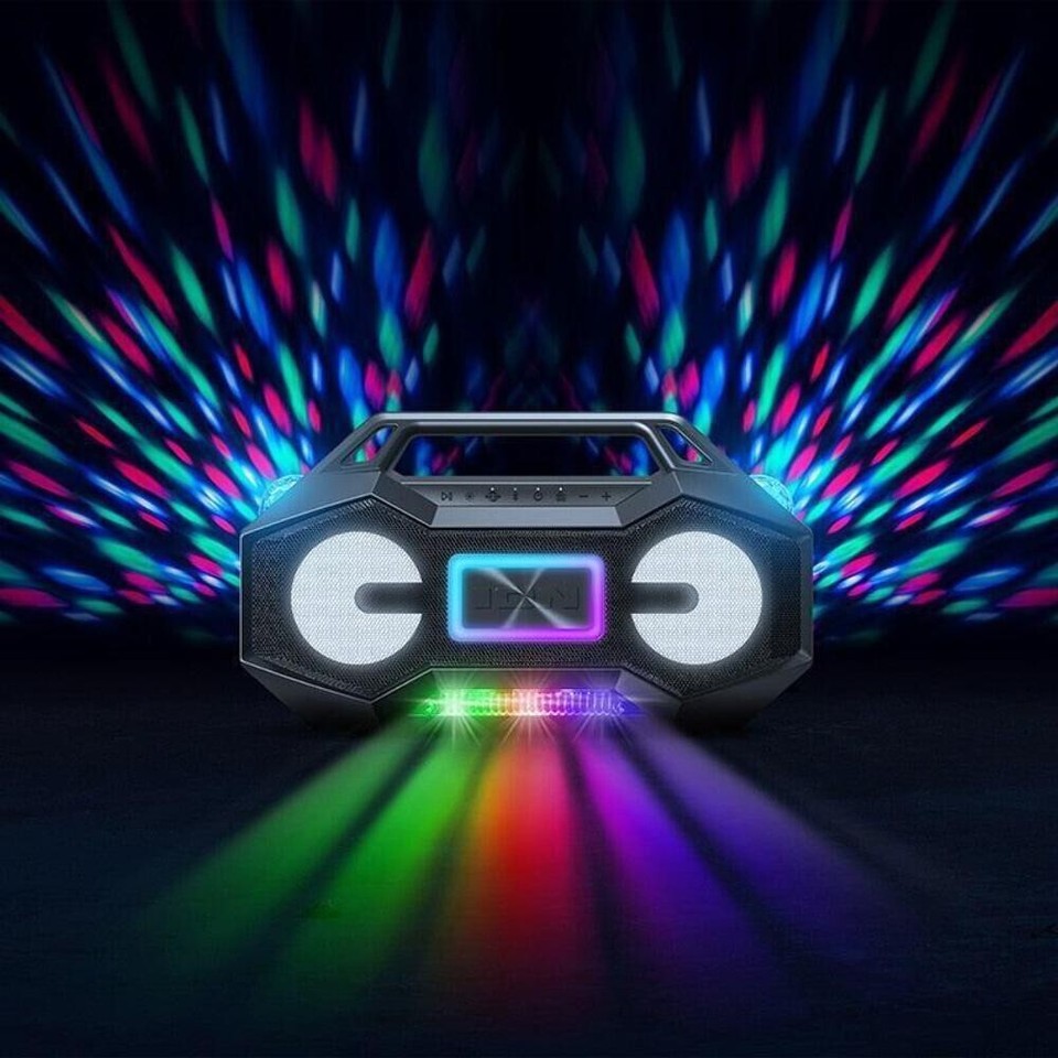 NEW ION Audio Party Rocker Go HighPower Boombox Portable Speaker w ...