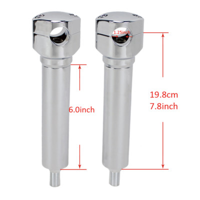 1 1/4" Handlebar Springer Chrome Riser Clamp Kit for Harley Softail FXSTS FLSTSB | eBay