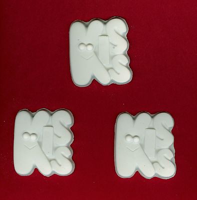 "Kiss" with a smile plaster of Paris painting project. Set of 6! | eBay