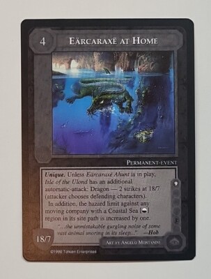 MIDDLE-EARTH CCG MECCG EARCARAXE AT HOME THE DRAGONS METD TD RARE LOTR ...