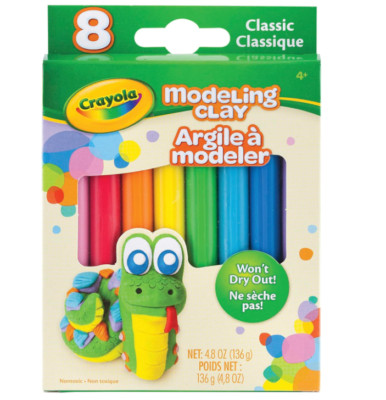 Crayola Modeling Clay Sticks 8 colors Non toxic *2pk* | eBay