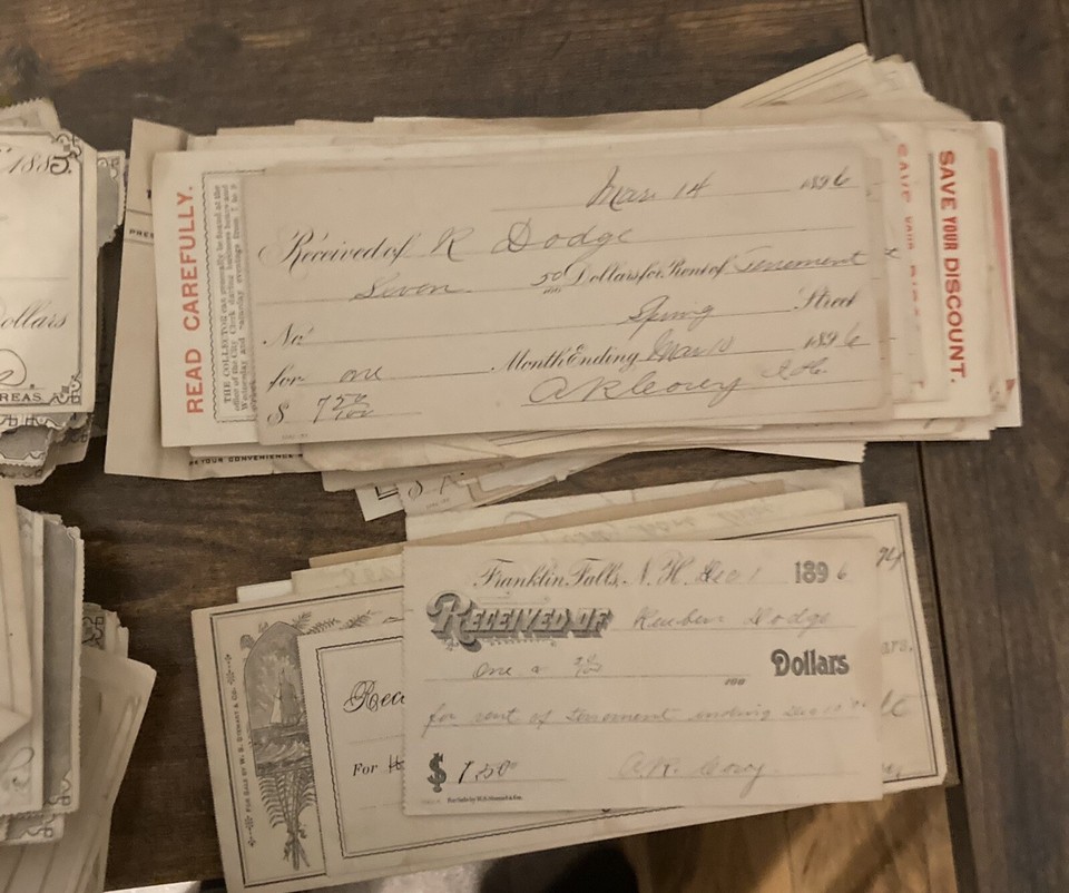 (1) x 1800’s antique/vintage Bank check Ephemera | eBay