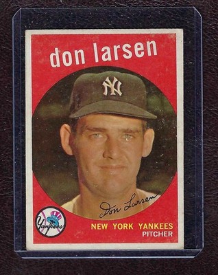 1959 Topps Baseball Card #205 Don Larsen, New York Yankees, EX (ST)! | eBay