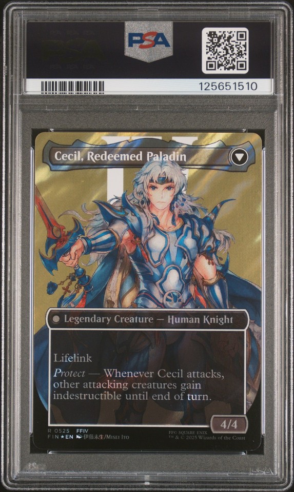 2025 MTG FINAL FANTASY CHARACTER BORDERLESS SURGE FOIL CECIL, DARK ...