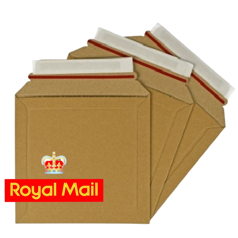 CARDBOARD ENVELOPES 7X7" RIGID MAILERS FOR ROYAL MAIL POSTAGE MAILING ...