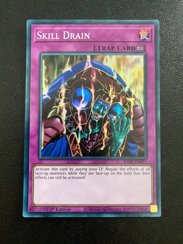 Yugioh Skill Drain RA02-EN077 Super Rare 1st Edition NM | eBay