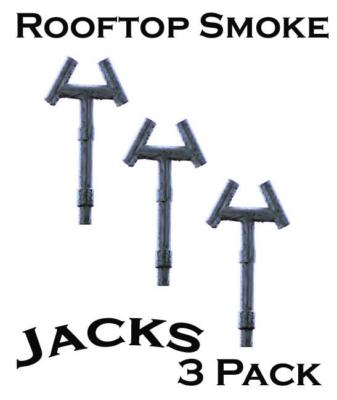 SMOKEJACKS Rooftop Vent 3 Pack O Scale Finished Set | eBay