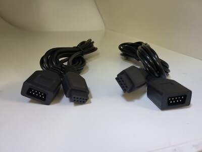 TWO 9 PIN 8FT Extra long Extension cables for C64 Commodore 64 Adam ...
