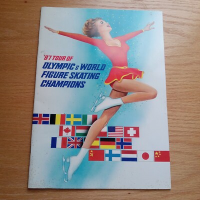1987 TOUR OF OLYMPIC WORLD FIGURE SKATING CHAMPIONS PROGRAM | eBay