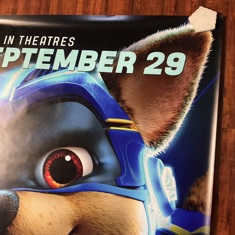 PAW PATROL The Mighty Movie *Chase Authentic Bus Stop Movie Poster ...