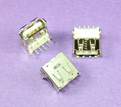 8pcs Foxconn Female USB Receptacle Connector PCB Horizontal Mount ...