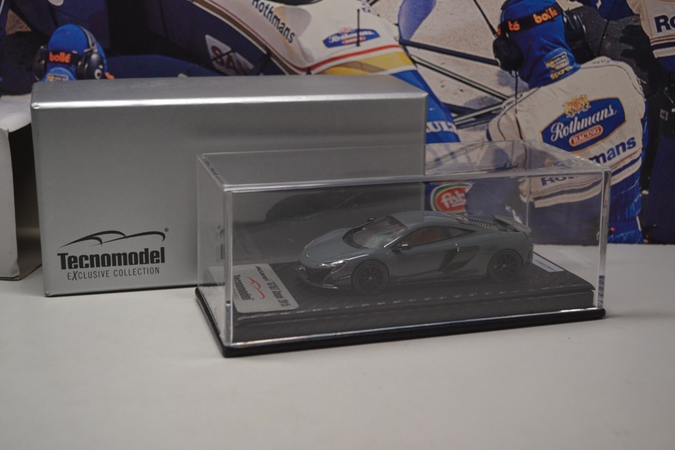 TECNOMODEL - McLAREN 675 LT CHICANE GREY - 1:43 SCALE RESIN MODEL CAR ...