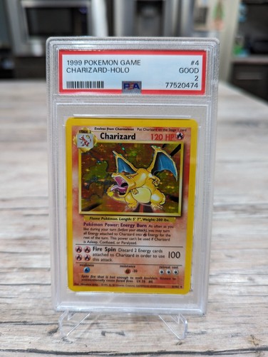 PSA 2 1999 Pokemon Base Set Unlimited Charizard Holo 4/102 Good WOTC | eBay
