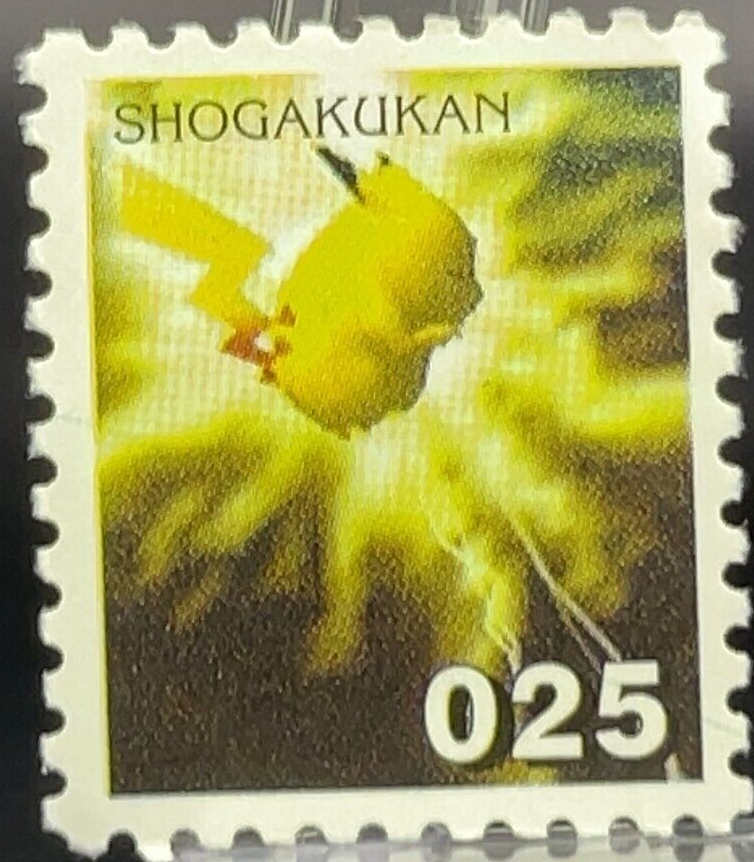 Pikachu Pokemon Stamp Mini Cards Novelty TCG VTG Shogakukan Japan ...