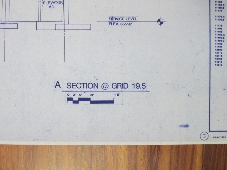 1992 Cleveland Indians Baseball Park / Jacobs Field Section Blueprint ...