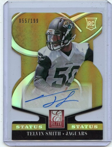 2014 Panini Elite - Rookie Telvin Smith #188 Status Gold Die-Cut /199 ...