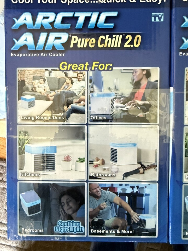 Arctic Air Pure Chill 2.0 Evaporative Air Cooler Hydro-Chill Technology ...