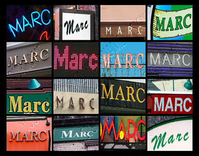 MARC Name Poster featuring photos of actual signs | eBay