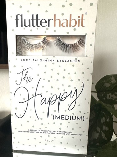 Flutter Habit Happy Medium Lashes Set of 5 Flutterhabit False Faux Mink Cluster | eBay