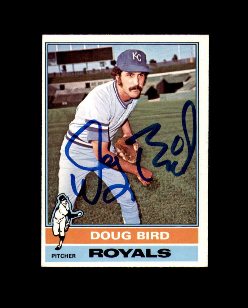 Doug Bird Hand Signed 1976 Topps O-Pee-Chee Kansas City Royals ...