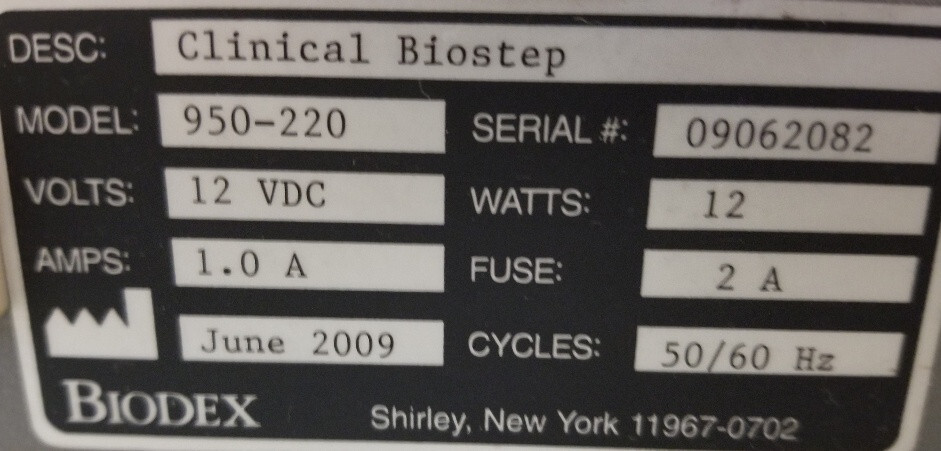 Biodex Medical Systems 950-220 Clinical Biostep Semi-Recumbent Cycle | eBay
