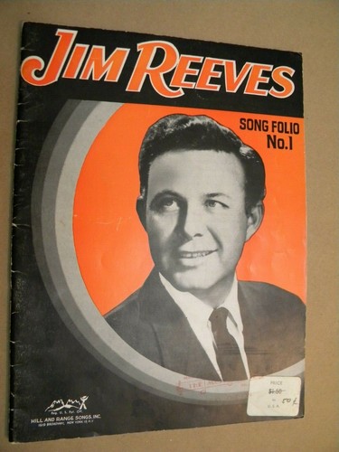 Jim Reeves Song Folio. No.1 Vintage Sheet Music with Words | eBay