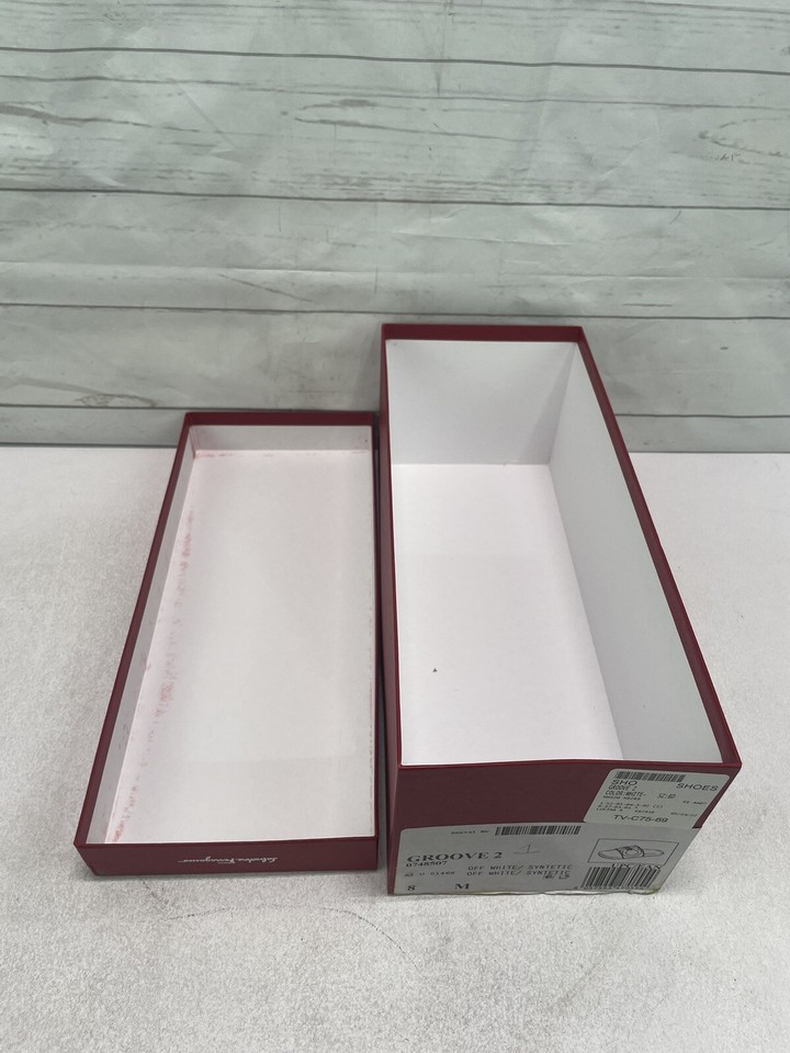 Salvadore Ferragamo Empty Shoe Box 13.5 x 6x 5.5 For Groove Sandals | eBay