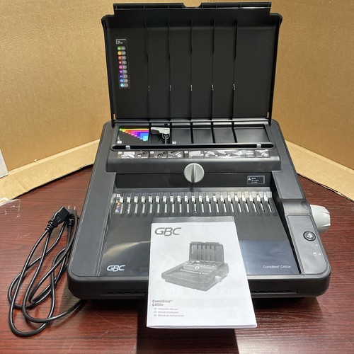 GBC CombBind C450E Precision Punch Electric Binding System, Binds 500 ...