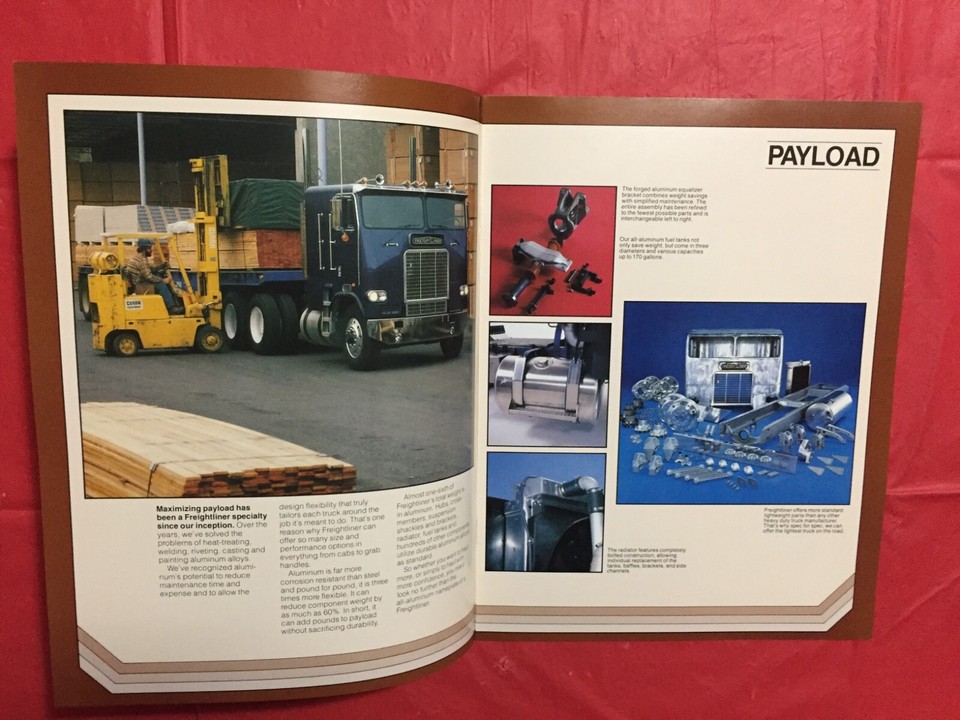 1981 FREIGHTLINER "THE EFFICIENT MACHINE" Truck Dealer Sales Brochure ...
