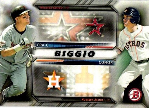 2016 Bowman #FT-B Craig Biggio / Conor Biggio Family Tree | eBay