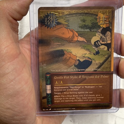 Naruto CCG Gentle Fist Style: 8 Trigrams 64 Palms Super Rare LP Gold ...