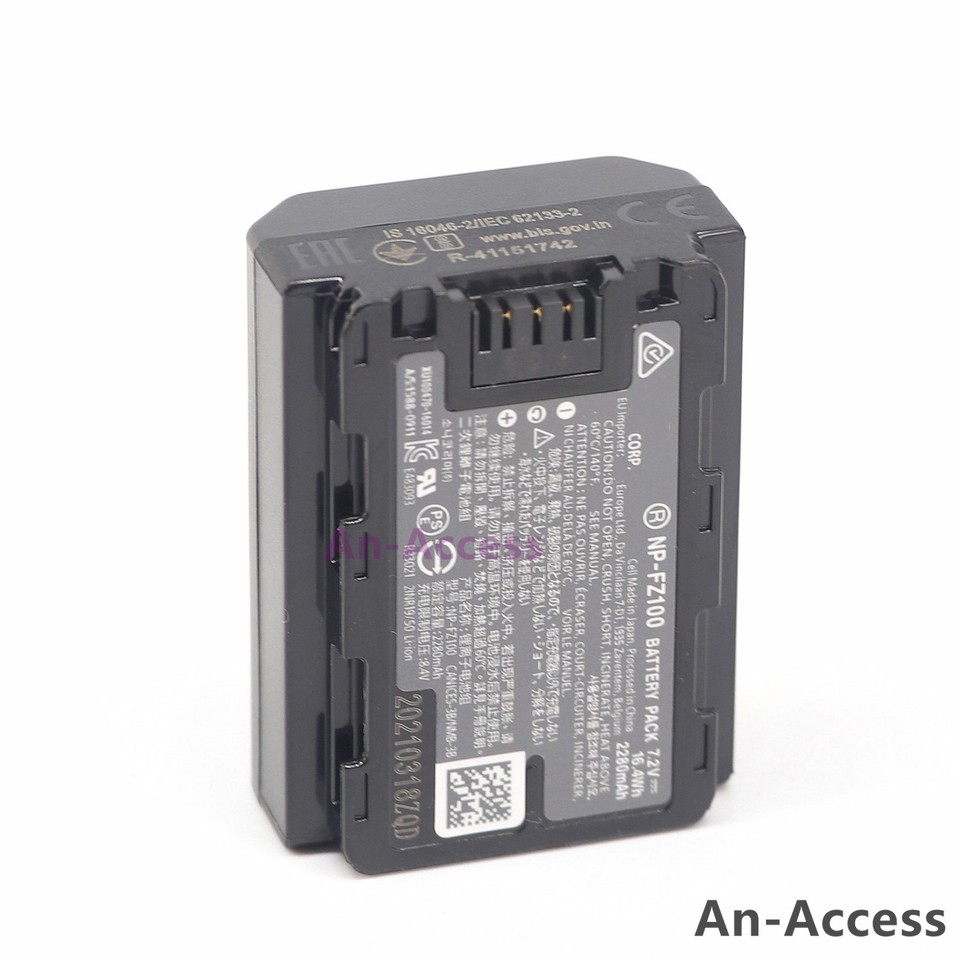 New NP-FZ100 2280mAh Battery For Sony Alpha 9 A9 9R A9S A7 A7RIII 7M3 ...