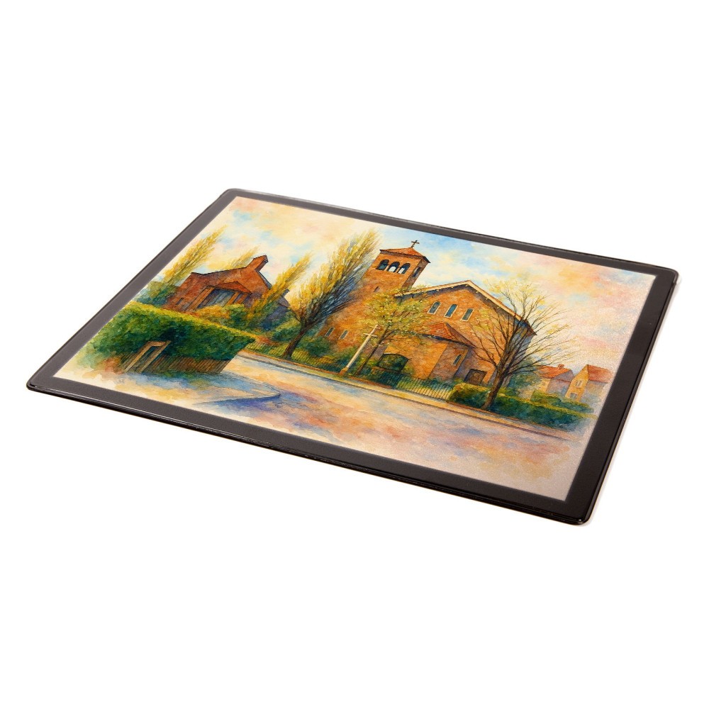 MOUSE MAT - St Luke's Church, Kingstanding - Vintage Art Style | eBay UK