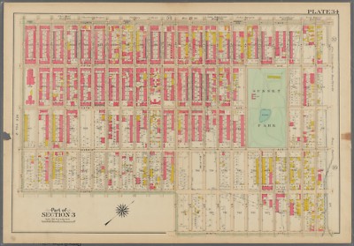 1908 BROOKLYN NY SUNSET PARK ST. ALPHONSUS CHURCH SCHOOL & CONVENT ...