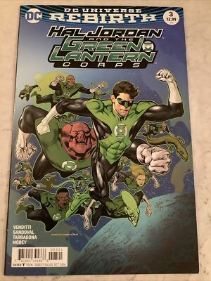 DC Universe Rebirth Hal Jordan And The Green Lantern Corps #3 2016 NM ...