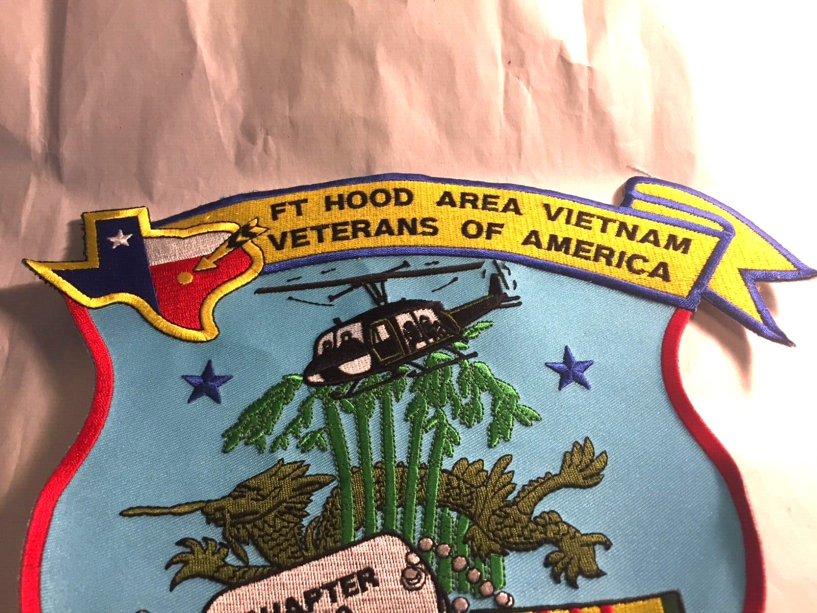Ft Hood area Vietnam Veterans of America large color patch (10-3/4" x 9 ...