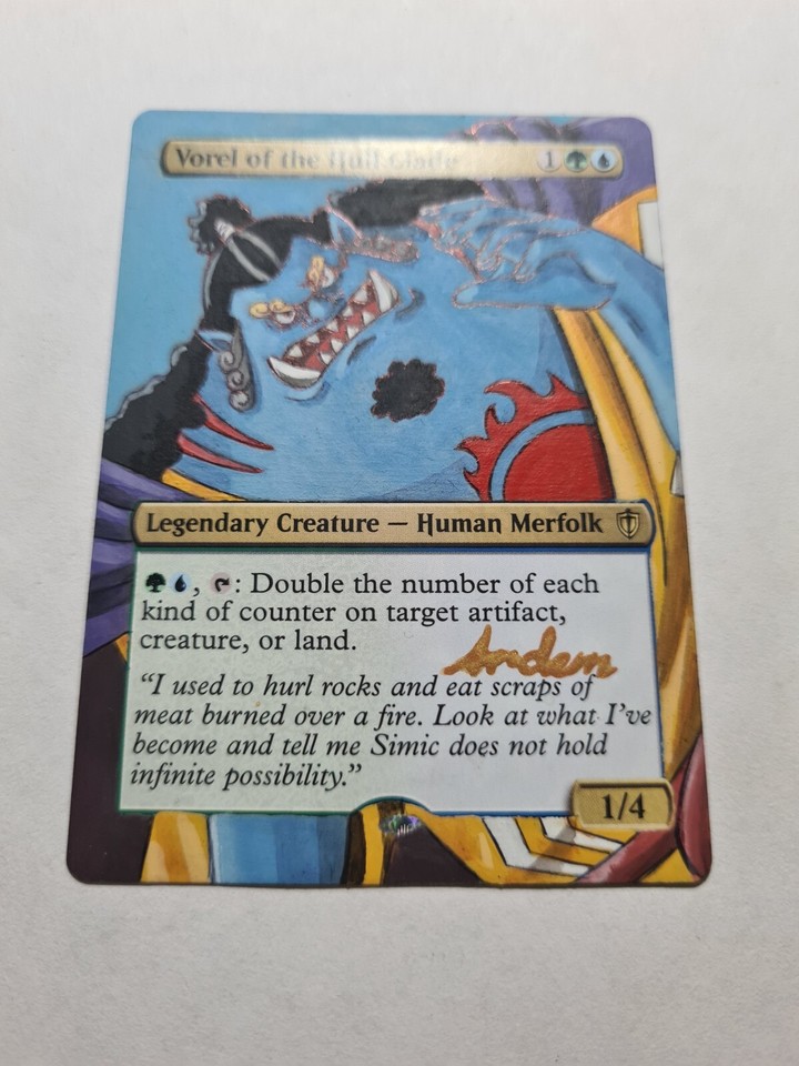VOREL OF THE HULL CLADE JIMBE ONE PIECE MAGIC ALTERED ART HAND PAINT ...