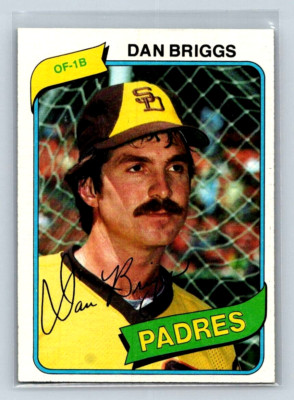 1980 MLB Topps Dan Briggs #352 San Diego Padres 80-T-BBC | eBay