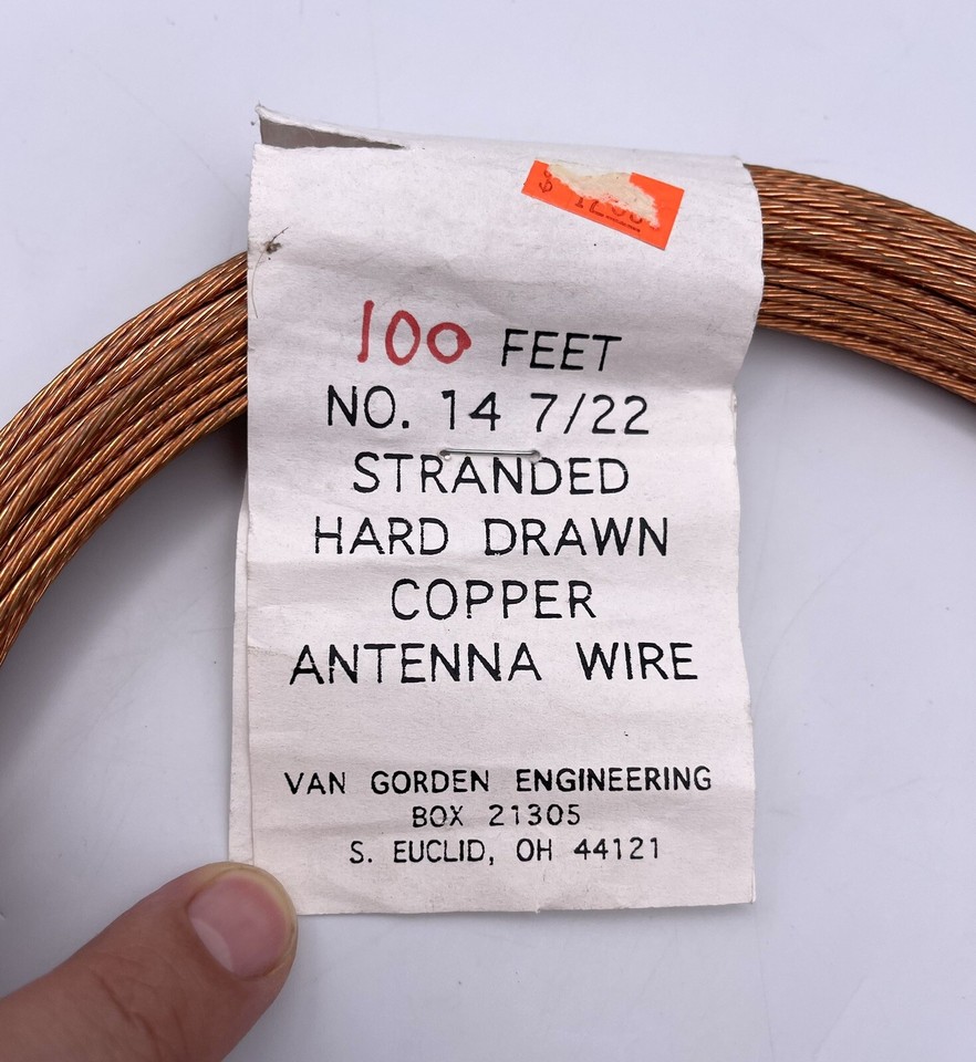 Van Gorden Engineering G5RV-M 100 Feet Hard Drawn Copper Ham Wire ...