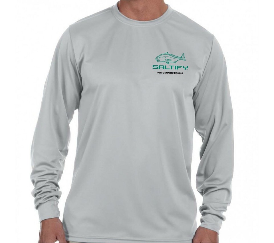 Long sleeve performance UPF 50 microfiber fishing shirt SALTIFY | eBay