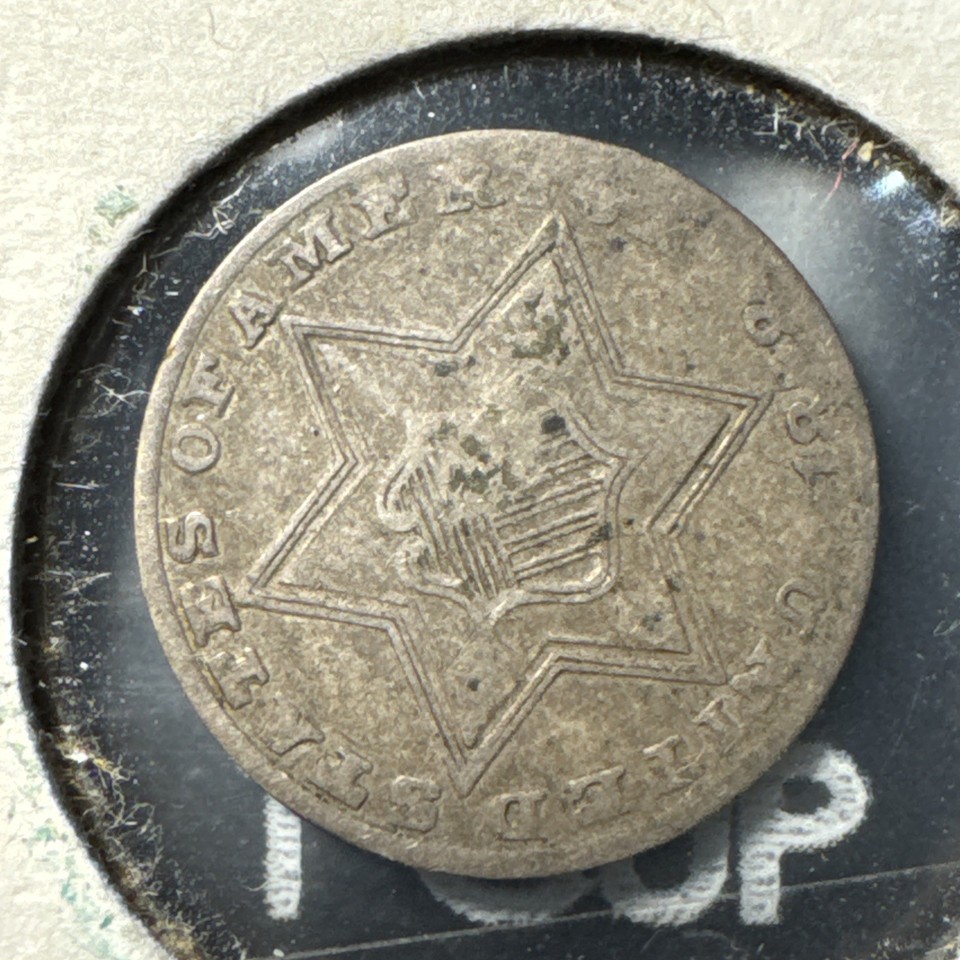 US COIN: 1858 Three Cent Type Two Silver Trime Coin COBM-9124 | eBay